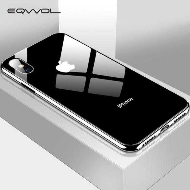 For Apple iPhone X / Apple iPhone XS DEKKIN Glass Back Case Luxurious ...