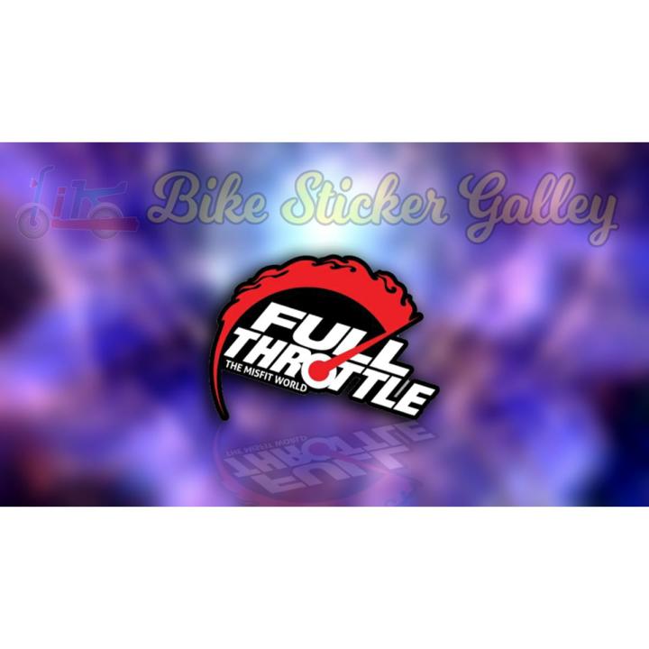 Bike Sticker - Full Throttle ( Waterproof & Premium quality)/ Bike ...