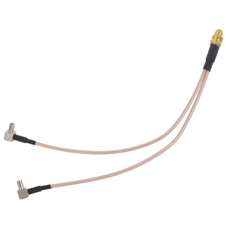 （New）8 inch MA Female to Y type 2 X T9 Angle Male Connector plitter ...