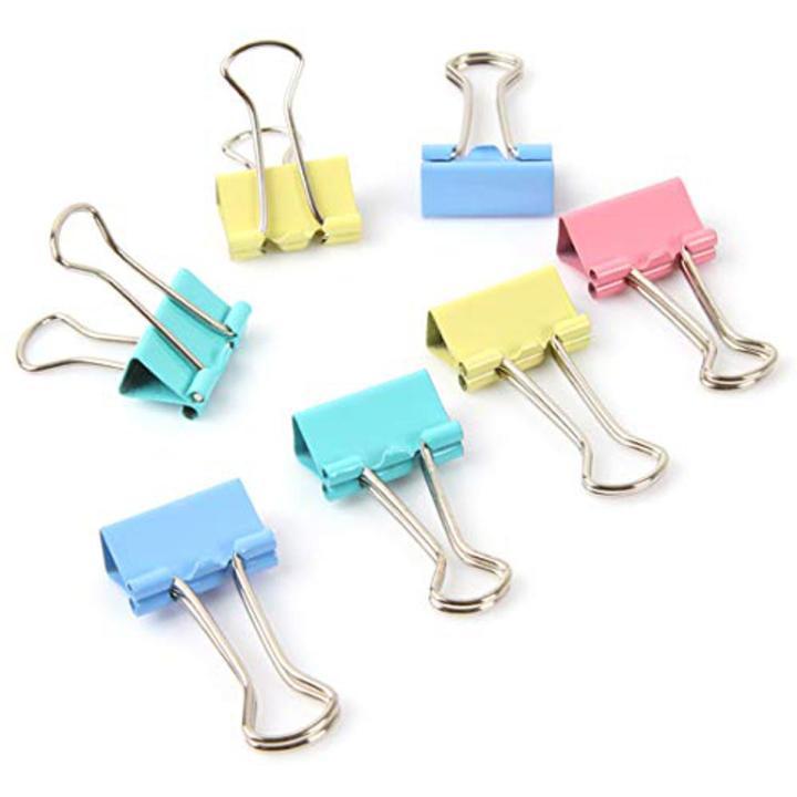 Metal Binder Paper Clips - 10 Pcs 1 Inch (Multicolored, 25mm) | Daraz ...