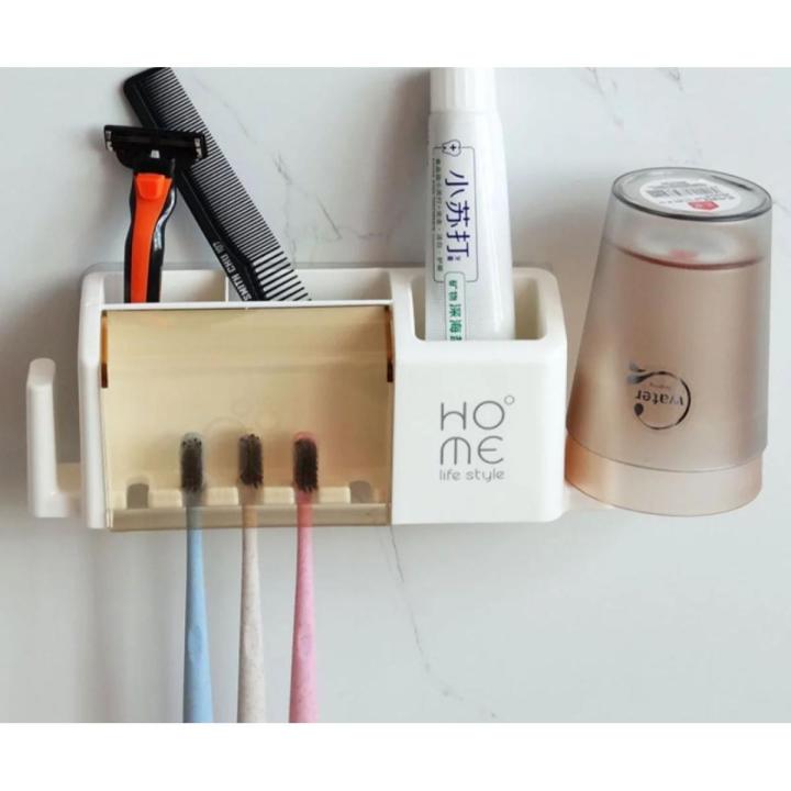 Wall and Table Pen Holder and Tooth Brush Dispenser | Daraz.com.bd