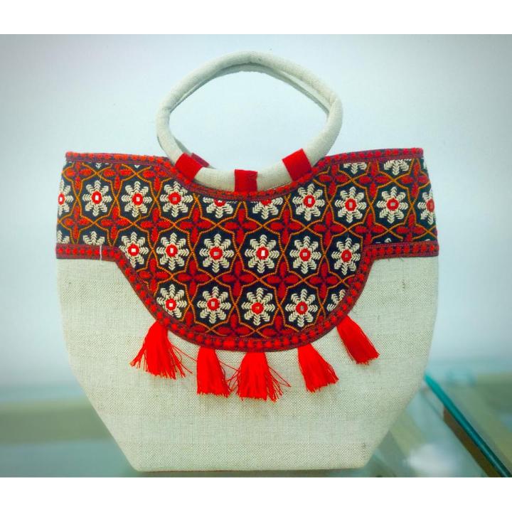 Pater/ Jute Nokshi Bag for fashionable Girls/Female | Daraz.com.bd