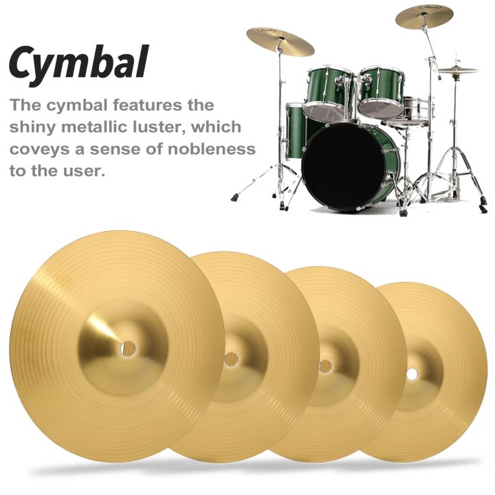 Brass Crash Ride Cymbal Hi Hat Cymbals for Drum Percussion Musical ...