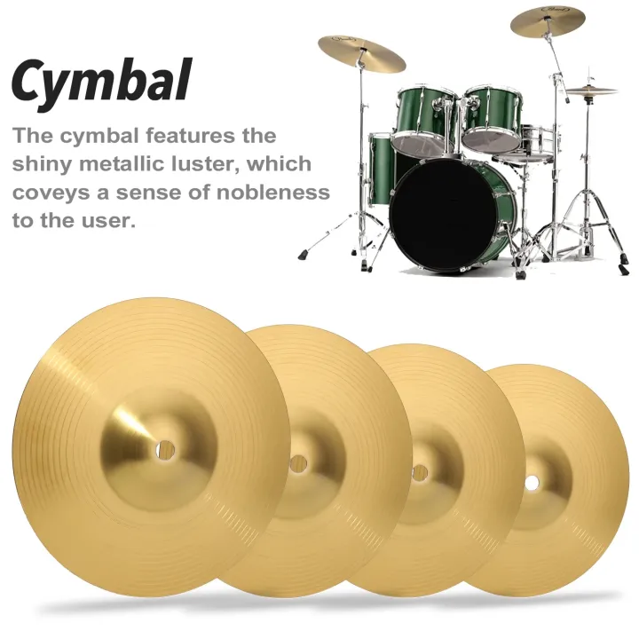 【100%-New】 Crash Ride Cymbal Hi Hat Cymbals for Drum Percussion Musical ...