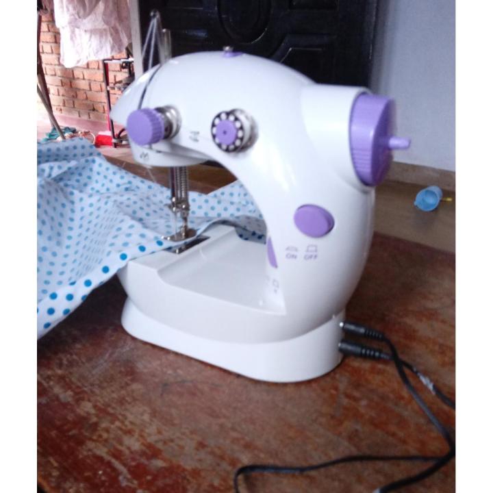 Mini Electric Sewing Machine SM-202A w AC Adaptor, Foot Pedal, Sew Kit ...