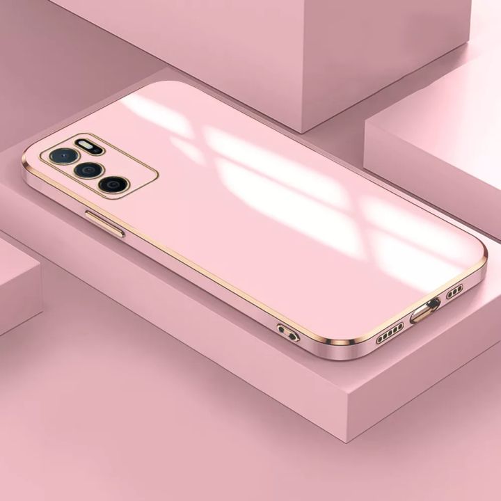 badgeLuxury 6D Plating Soft Casing Silicone Square Frame Phone Case For ...