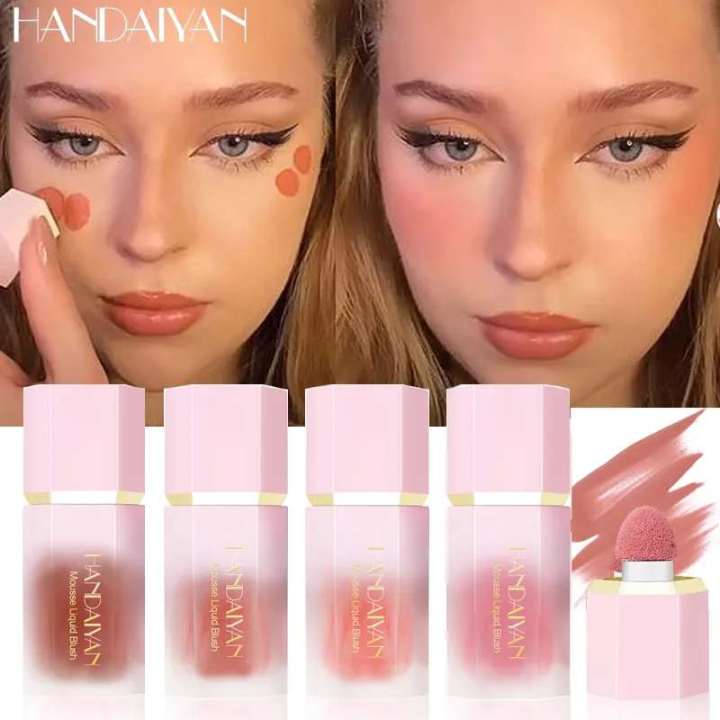 HANDAIYAN Soft Cream Blush Makeup, Liquid Blush for Cheeks, Weightless ...