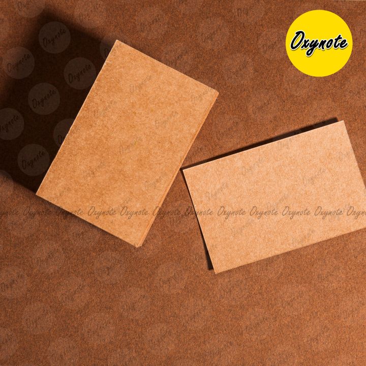 100 Pieces (3 inch x 2 inch) Mini Blank Brown Kraft Card - 400GSM ...