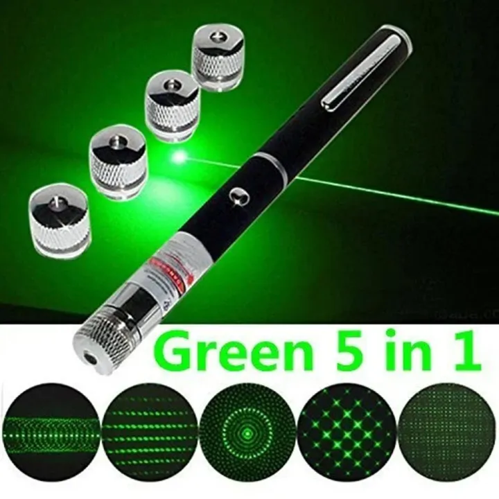 5 in 1 Adjustable Focus Green Laser Pointer | Daraz.com.bd