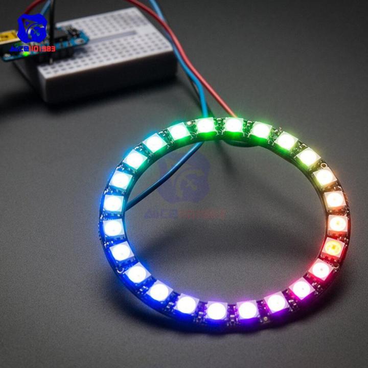 【happy one】diymore WS2812 5050 RGB Ring Lamp Light with Drivers Bit RGB ...