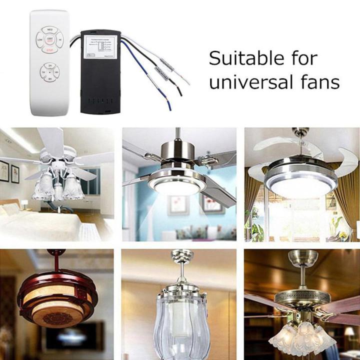 Universal Ceiling Fan Lamp Remote Control Kit Appliances Timing ...
