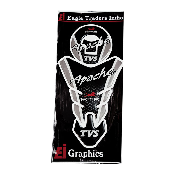 মোটরসাইকেলের জন্য apache rtr বাইক ফুয়েল ট্যাঙ্ক প্রোটেক্টর স্টিকার ...