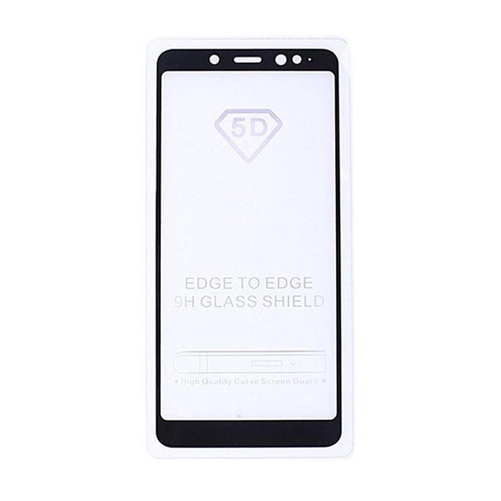 5D Tempered Glass Screen Protector for Redmi Note 5 Pro - Black and ...
