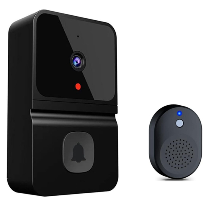 Smart Video Door Bells Wireless WiFi Video Doorbell with Camera Black ...