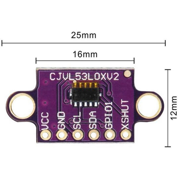 VL53L0X Time-Of-Flight ToF Ranging Sensor Breakout 940Nm GY-VL53L0XV2 ...