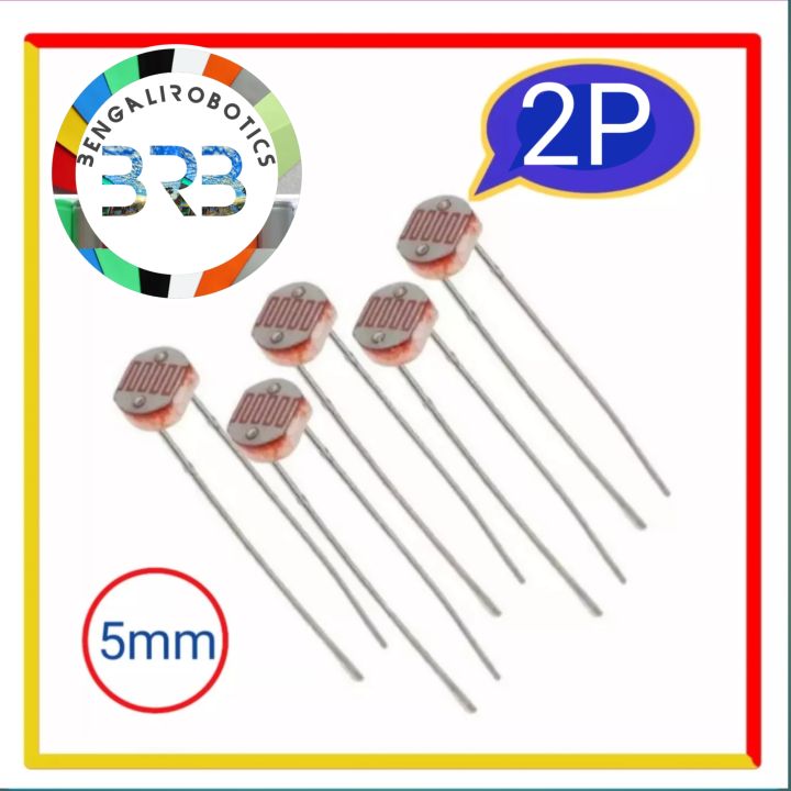 LDR-5mm Light Dependent Resistor-2 Pcs | Daraz.com.bd LDR-5mm Light Dependent Resistor-2 Pcs | Daraz.com.bd