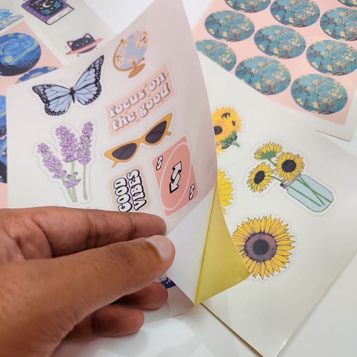 5 sheet beauteous premium stickers (a5 size ,not pre-cut) | Daraz.com.bd
