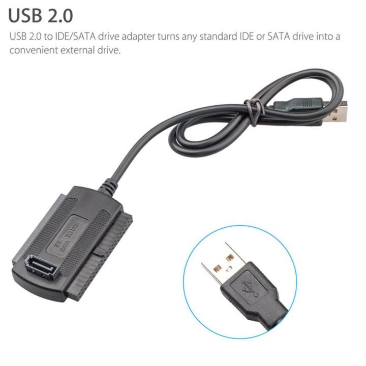 SATA/PATA/IDE To USB 2.0 Adapter Converter Cable For Hard Drive Disk 2. ...