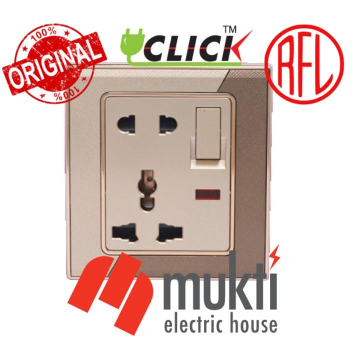CLICK Marigold Series 13A Five Pin with Indicator Multi Function ...