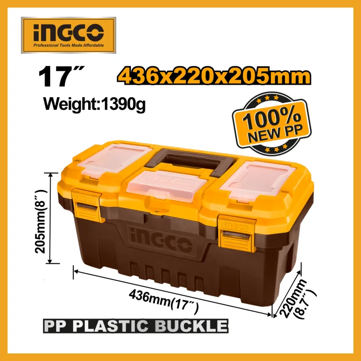 INGCO 17" Plastic tool box High-strength Handle PBX1701 | Daraz.com.bd