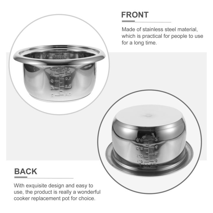 Rice Cooker Inner Pot Stainless Steel 1.8 Litre | Daraz.com.bd