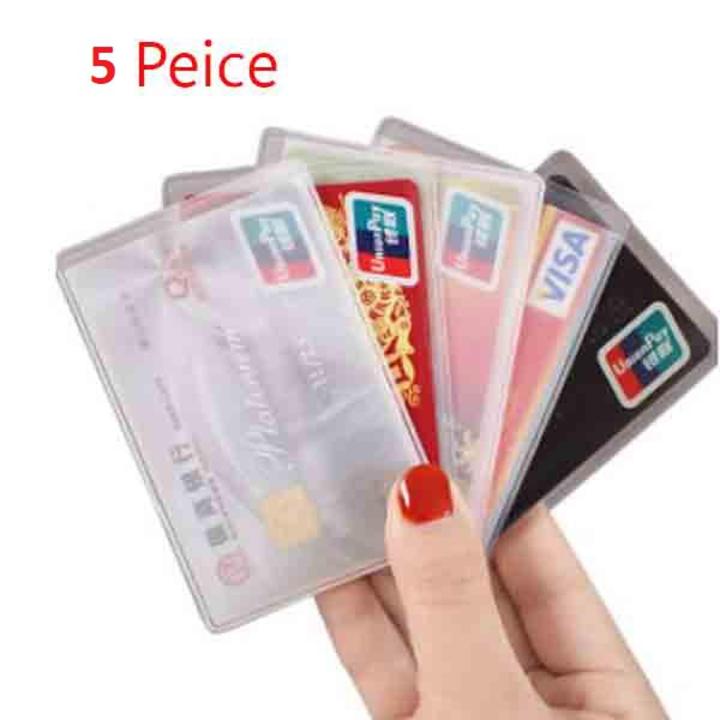 Pcs Transparent PVC Card Holder, Safe Your bank card from Damage ...