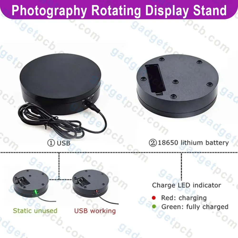 Motorized Rotating Display Stand, 360 Degree Rotating Turntable for ...
