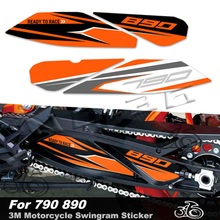 3M Motorcycle Swingarm Sticker Rotating Shaft Protection Decal For KTM ...