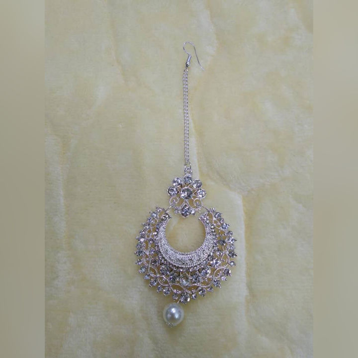 Stone Setting Womans Fashionable Tikli - Silver | Daraz.com.bd