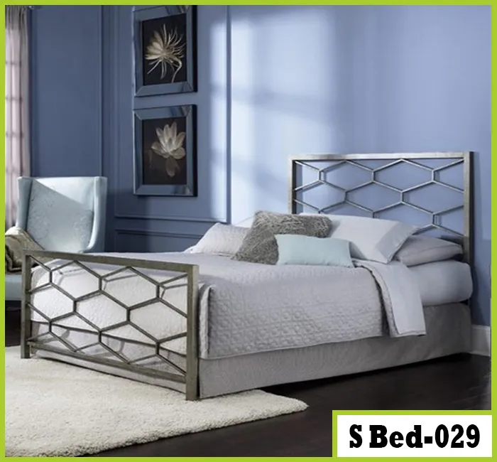 Sample Bedroom Double Steel Bed - 029 | Daraz.com.bd