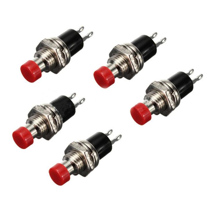2 Pin Momentary Push Button SPST Switch Red-5 pcs | Daraz.com.bd