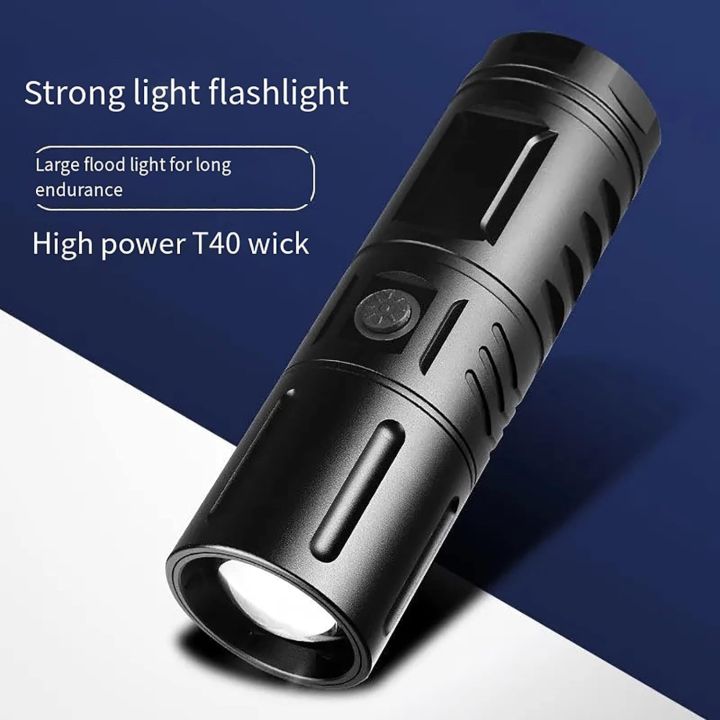 RECHARGEABLE LED TORCH LIGHT, WATERPROOF STRONG LED FLASHLIGHT WITH ...