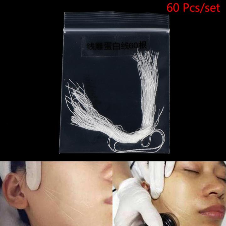 New 60Pc Facial Collagen Thread Lift Protein Peptide Line Carving For ...