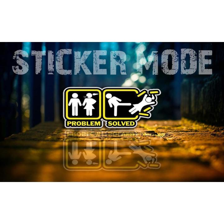 Sticker For Bike | Problem solve | Best Quality ( Sticker_Mode ...