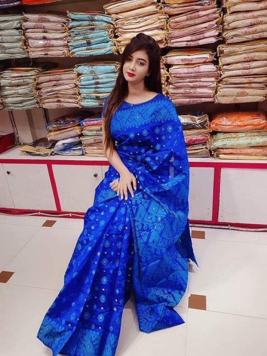 Traditional Unstitched Wetless Jamdani Saree for Women | Daraz.com.bd