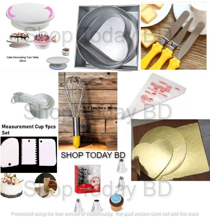super 9C Turn Table 28 Cm , 3pcs Alu Mold set , 3 Butter planer ...