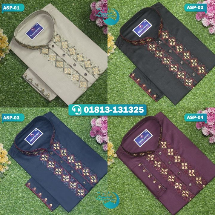 New Eid Collection 2023 - Men's Premium Quality Semi-Long - Embroidery ...