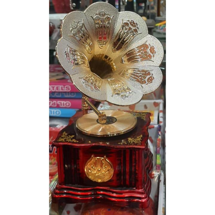 Retro Drawer Gramophone Music Box|| Gramophone Showpiece for Home e ...