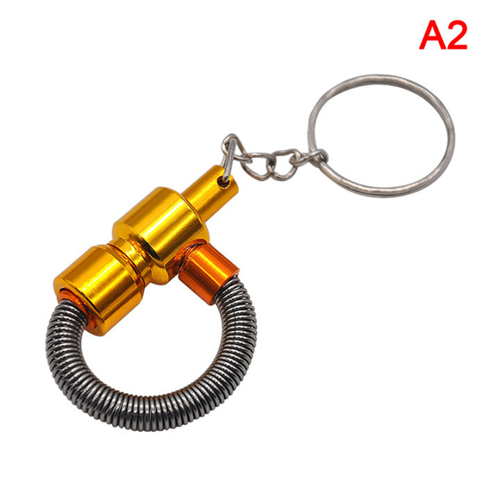 Metal Spring Pipe Portable Tobacco Pipe with Key Chain Cigarett ...