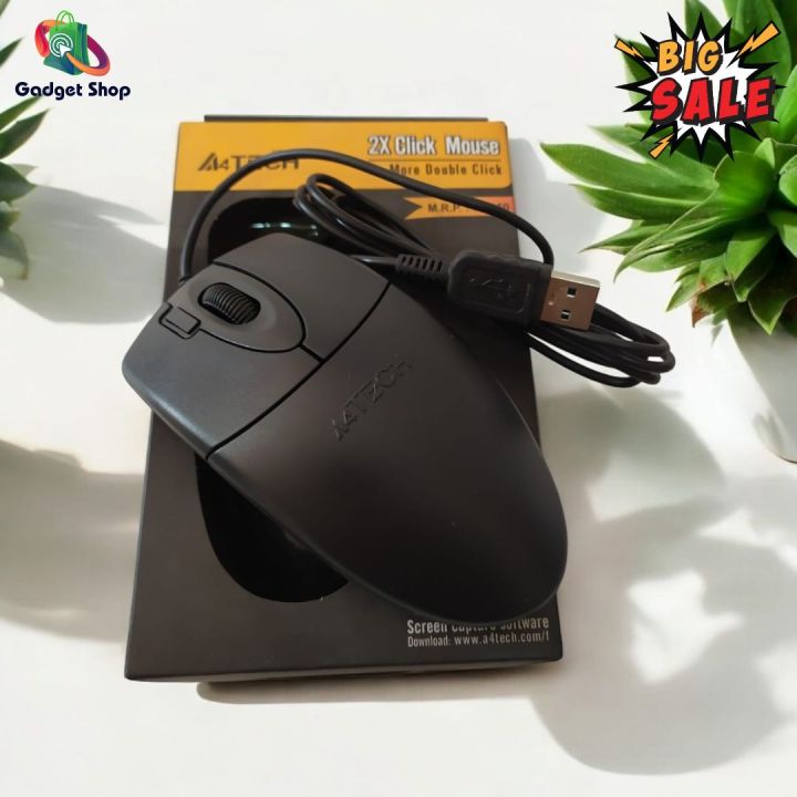 A4Tech Wired Optical Mouse OP-620D - Ergonomic Design, High Precision ...