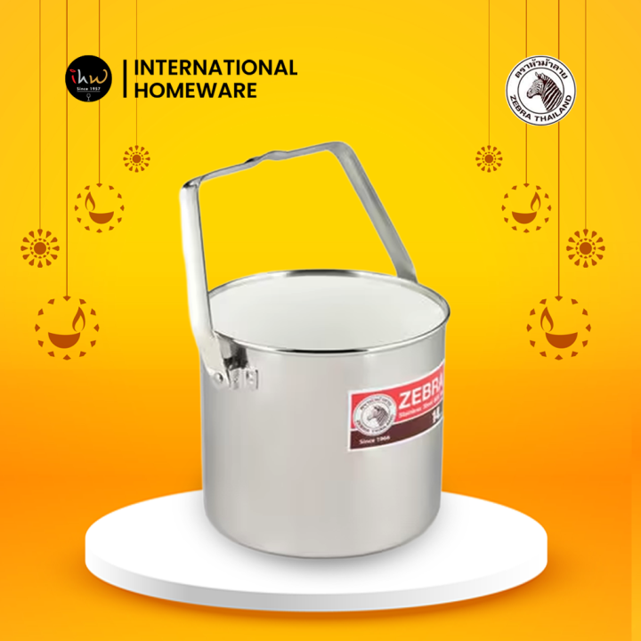 Zebra Stainless Steel Ice Bucket 14cm Double Cool keeping with Insert ...