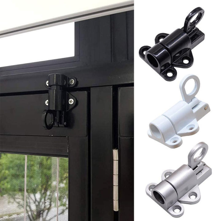 Automatic Door Bolt Latch Home Window Gate Security Pull Ring Spring ...