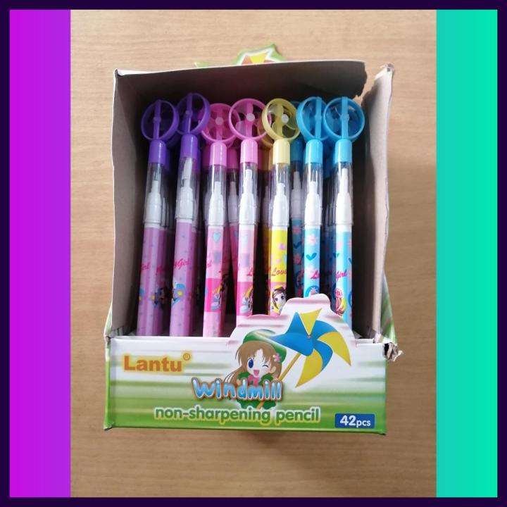 Fancy Pen Pencil with attractive toy fan as cap (Pack Of 10) | Daraz.com.bd