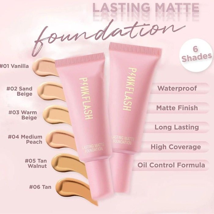 Pink Flash F03 Lasting Matte Foundation (all shade available) | Daraz ...