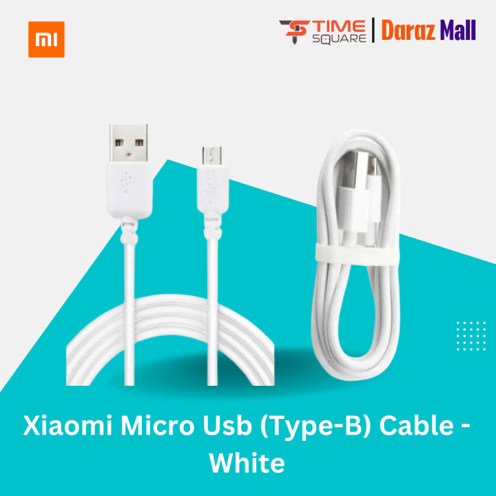 Xiaomi Micro USB (Type-B) Cable - White | Daraz.com.bd