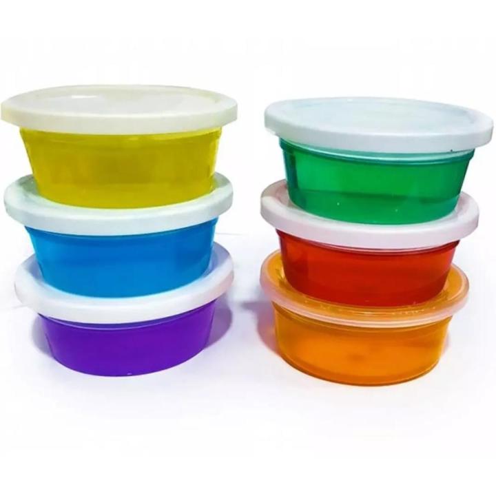 Box of 6 colors Slime glue set Stress Relief slime For Kids Box Of 6 ...