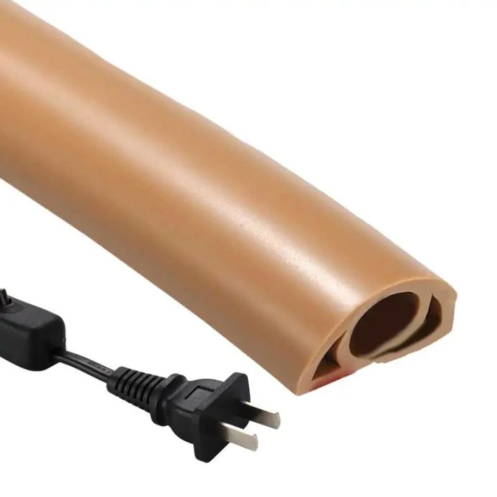 Electric Cord Covers For Floor PVC Flexible Wire Duct Flame-Retardant ...