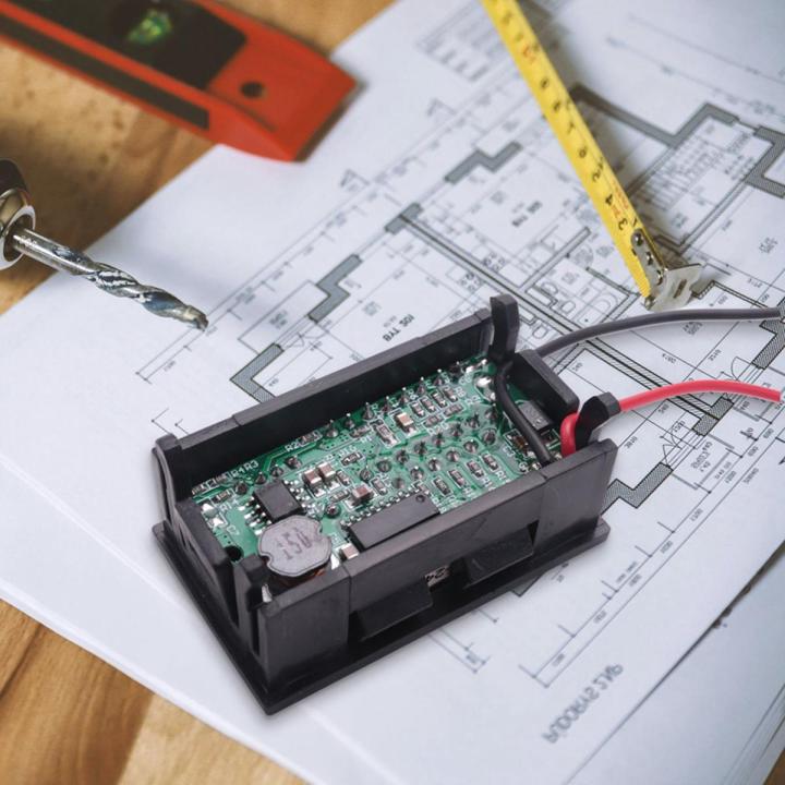 QUANBU 6X Red LED Digital Display Voltmeter Mini Voltage Meter Volt ...