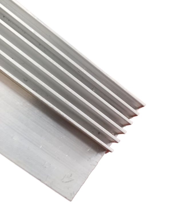 Double Side Finned Aluminum Heatsink 8 Inch Aluminum Heatsink 8×2.3×1.1 ...