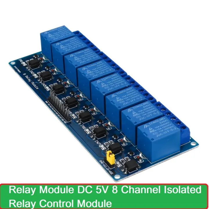 8CH 5V Relay Module With Screw Terminal Relay Module 5V 8 Channel Relay ...